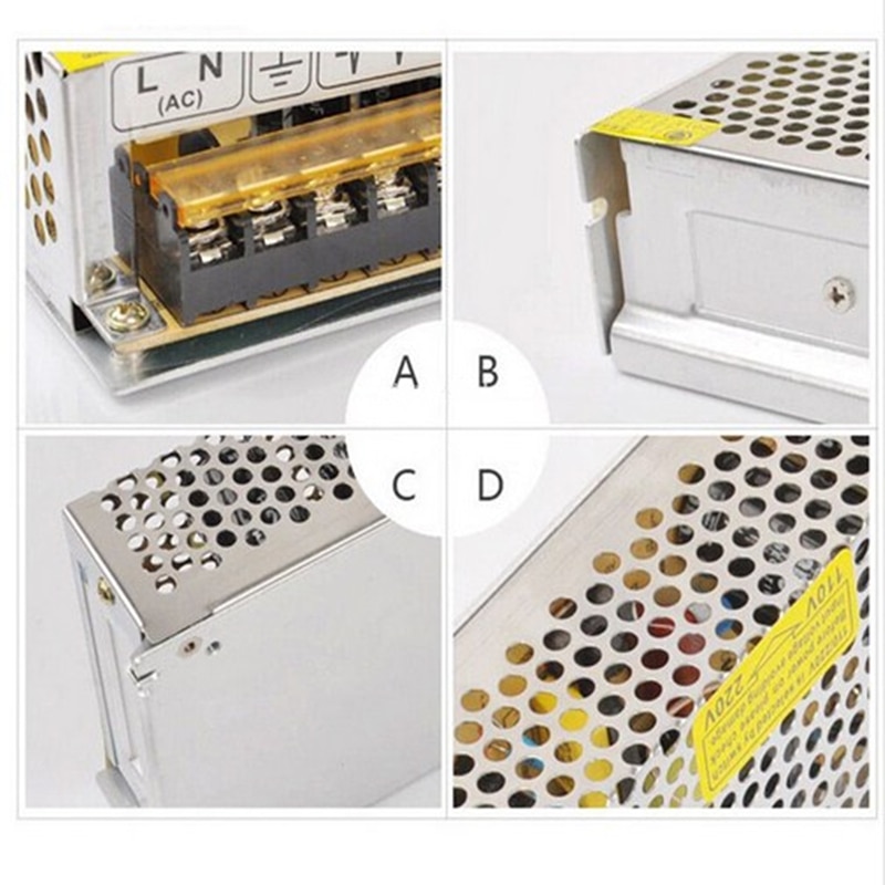 led Driver AC100-240V to DC 12V 1A 2A 3A 5A 10A 15... – Grandado