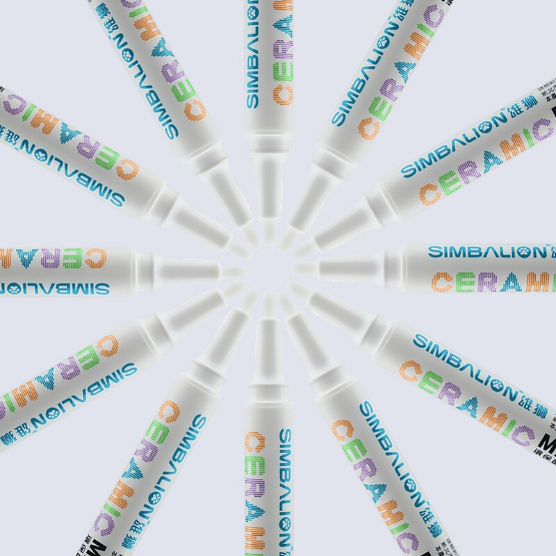 Simbalion 8 Colors Ceramic Marker Painted Ceramic ... – Grandado