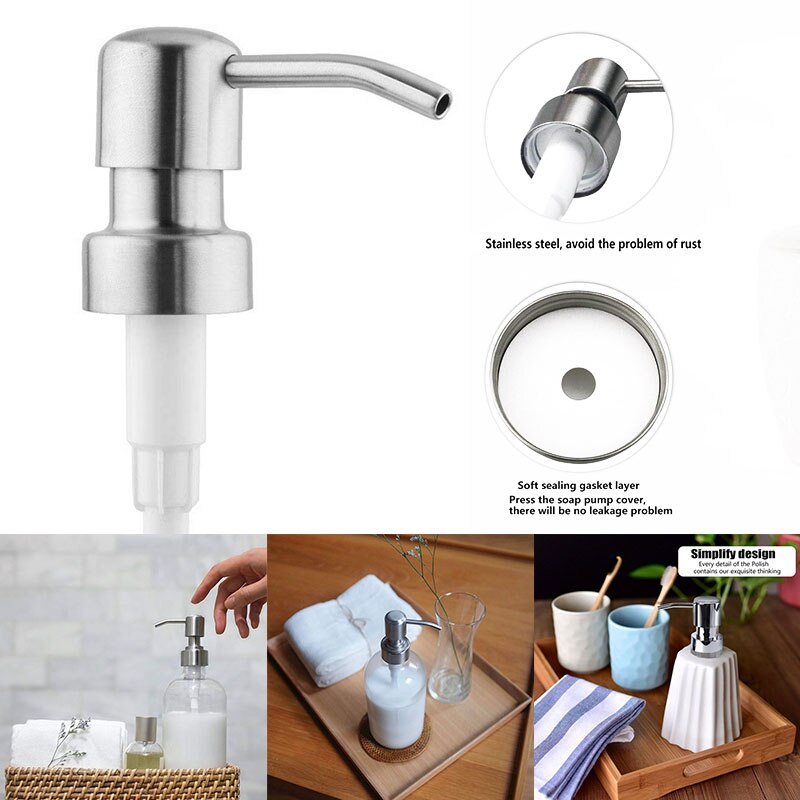 Zeep Pomp Rvs Lotion Dispensers Pomp Vervanging Vo... – Vicedeal