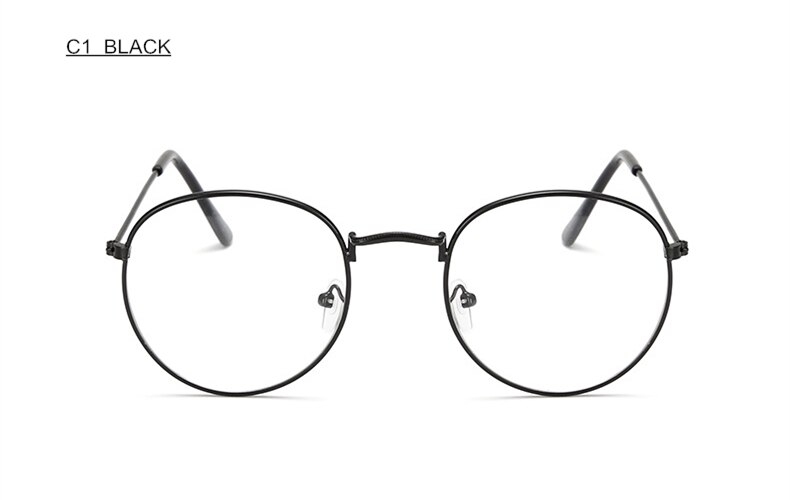 SUMONDY Metal Glasses Frame Women Men Retro Round ... – Grandado