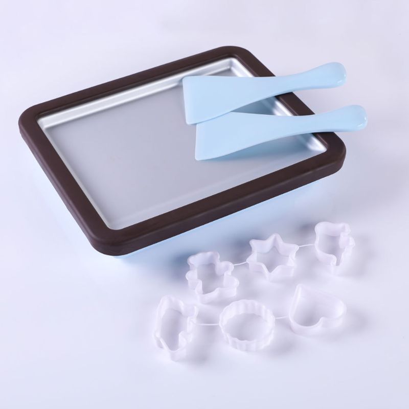 Rectangular Ice Cream Machine with 2 Spatulas Smal... – Vicedeal