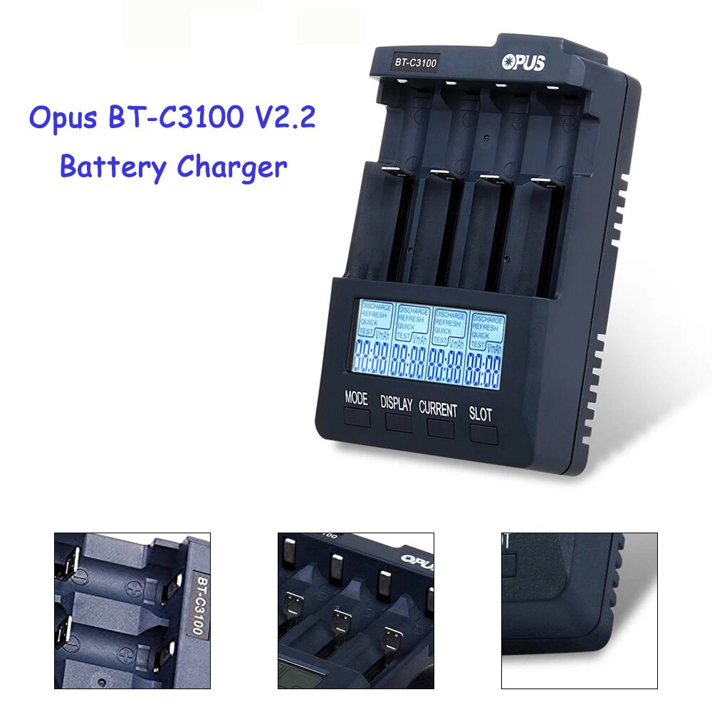 OPUS BT-C3100 LCD Smart Battery Charger For Li-ion... – Vicedeal