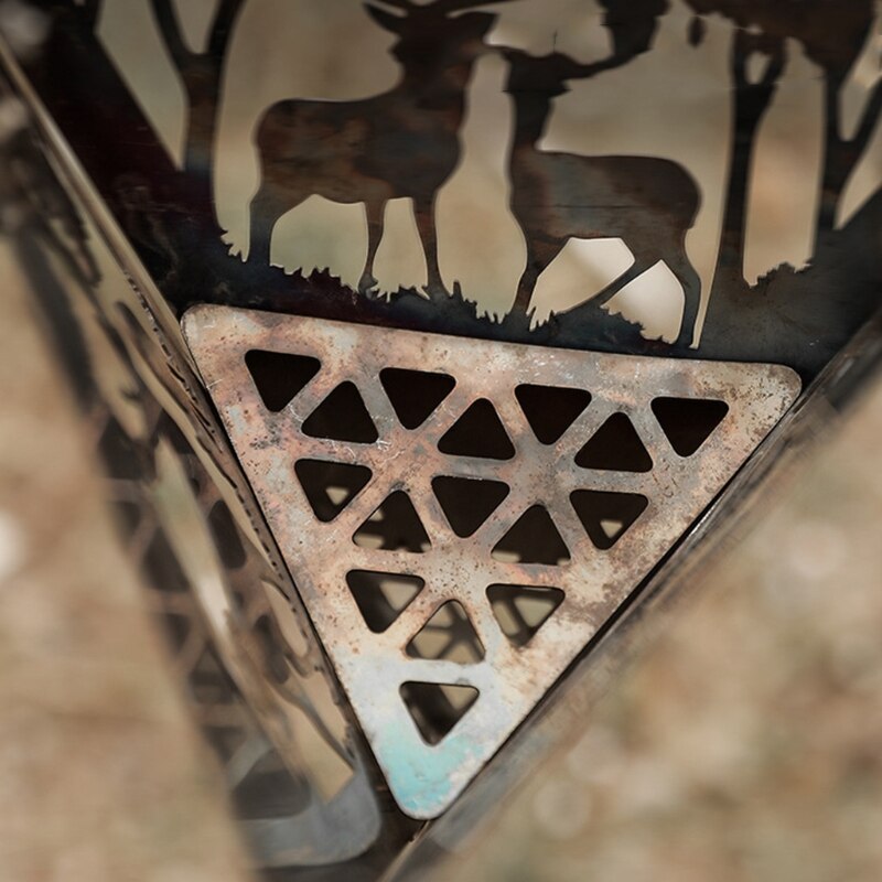 Triangle Hanging Furnace Bonfire Campfire Pit Camp... – Grandado