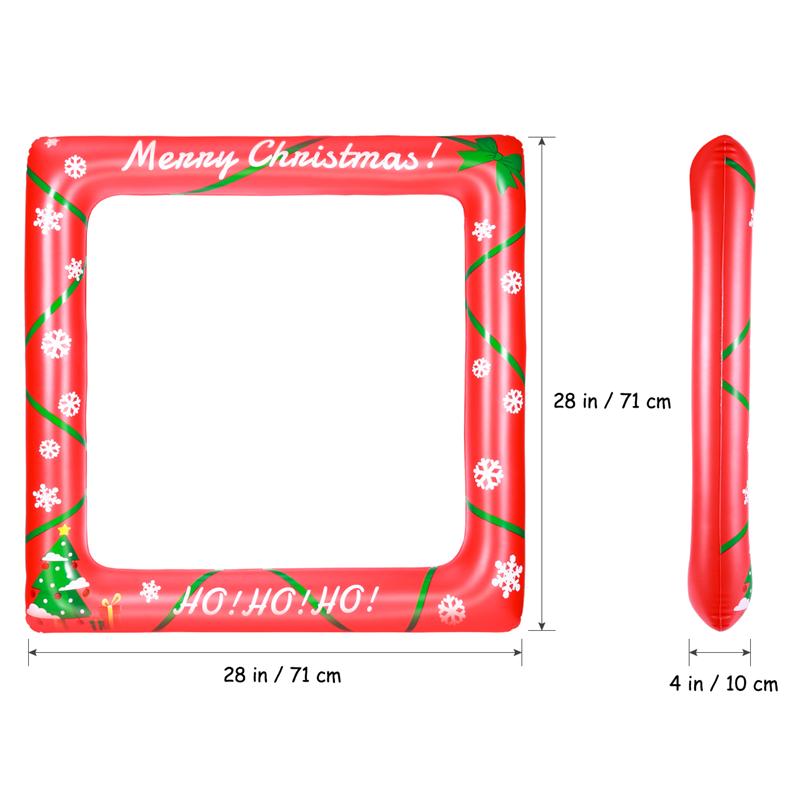Christmas Frame Photo Booth Props Blow Up Party Pr... – Grandado