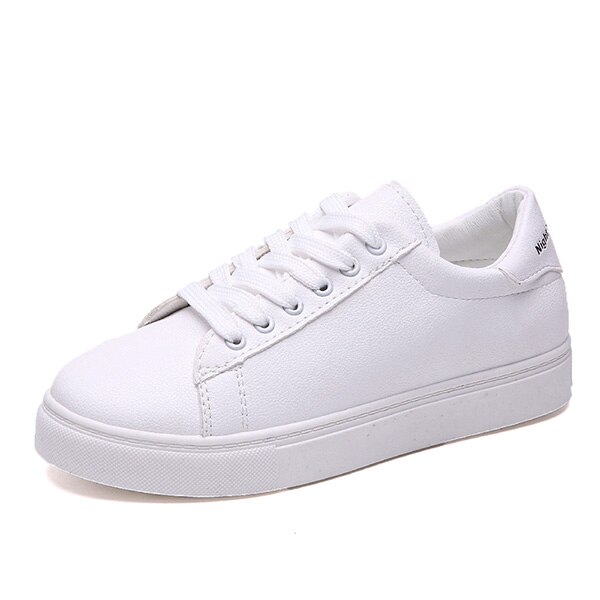 Platform hvide kvinder sko sneakers åndbare vulkan... – Grandado