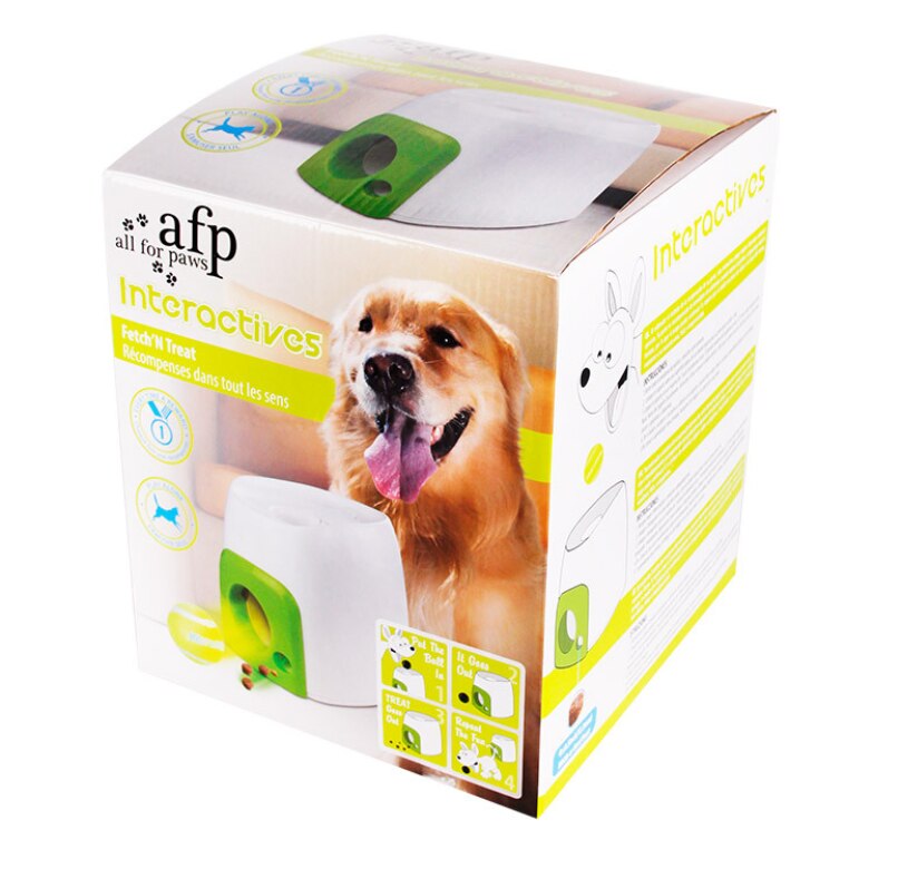 IFetch ‘n’ Treat Pet Dog Tennis Reward Machine Toy... – Grandado