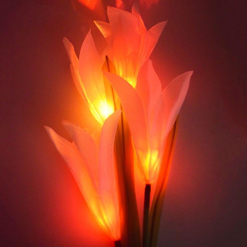 Outdoor LED Solar Light RGB Color Lily Garden Flow... – Vicedeal