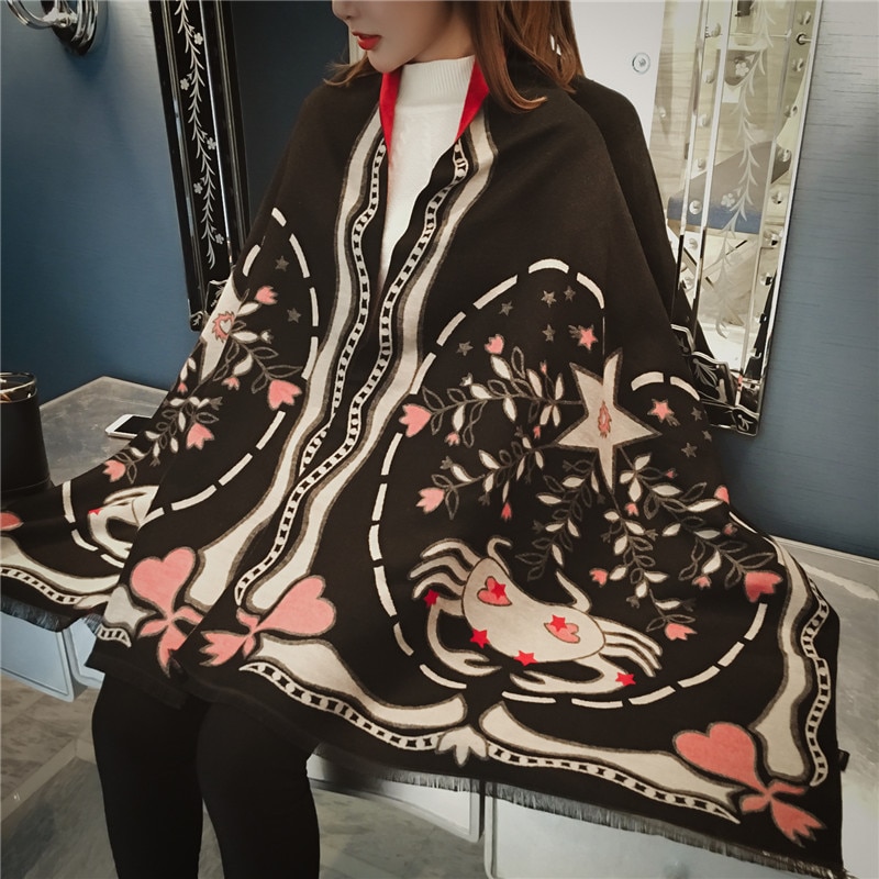 Cashmere Scarf Printing Cachecol Foulard Women Cou... – Vicedeal