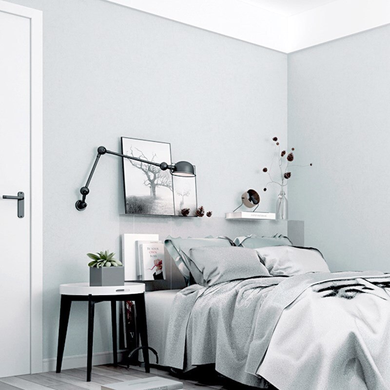Solid color wallpaper modern minimalist bedroom pl... – Grandado