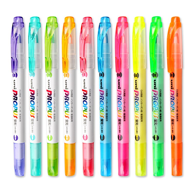 PUS-102T PROPUS Uni Highlighter Marker 10 color Wi... – Grandado