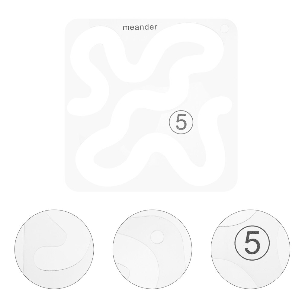 1pc Quilting Templates Meander Ruler Template Mach... – Grandado
