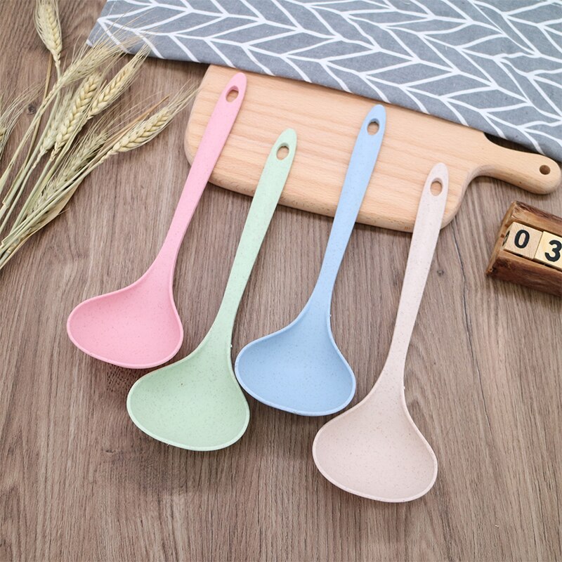 4 Colors Long Handle Soup Spoon 1Pcs Dinner Scoops... – Vicedeal