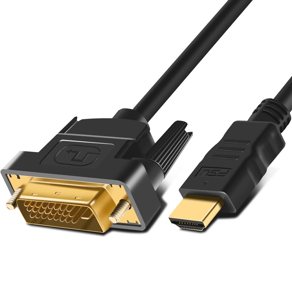 Dvi cabo hdmi para dvi cabo 24 + 1 pino adaptador ... – Grandado
