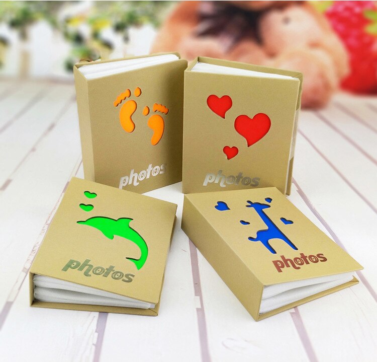 6 Inch 100 Pages Pocket Inserts Plastic Kraft Paper Album Children Baby ...