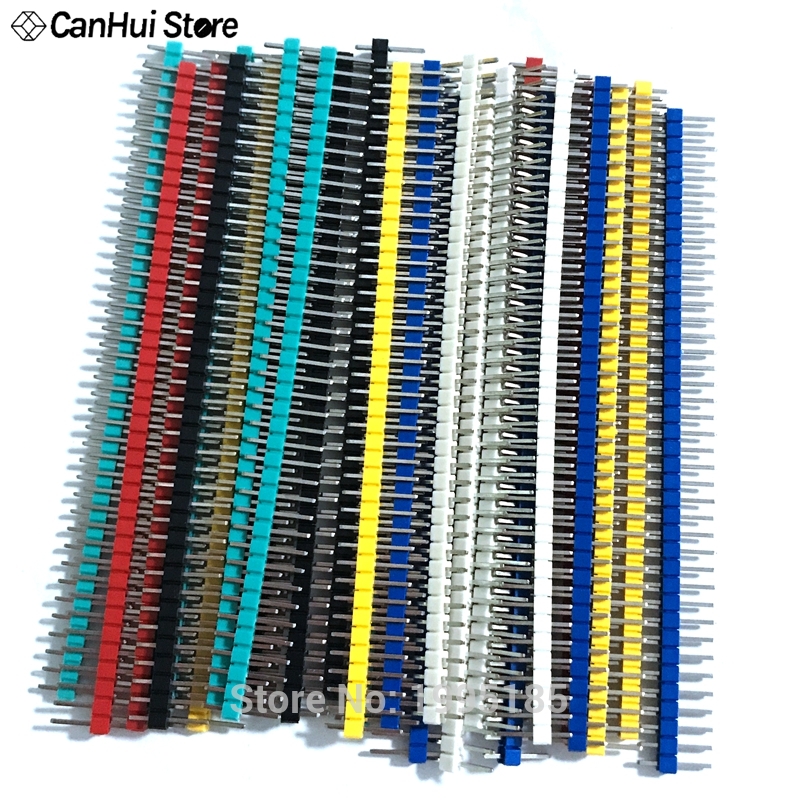 30pcs Pin Connector Male 2.54mm Pitch Pin Header S... – Grandado