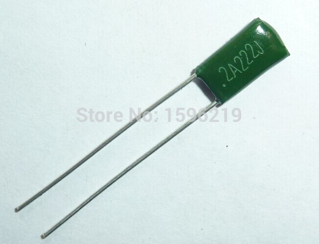 10pcs Mylar Film Capacitor 100V 2A222J 2200pF 2.2n... – Grandado