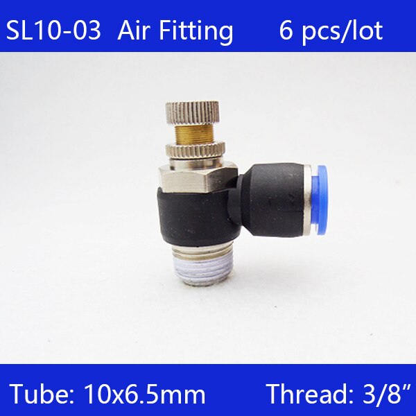 6 Stuks 10Mm Push In Om Verbinding Fitting 3/8 "Dr... – Grandado