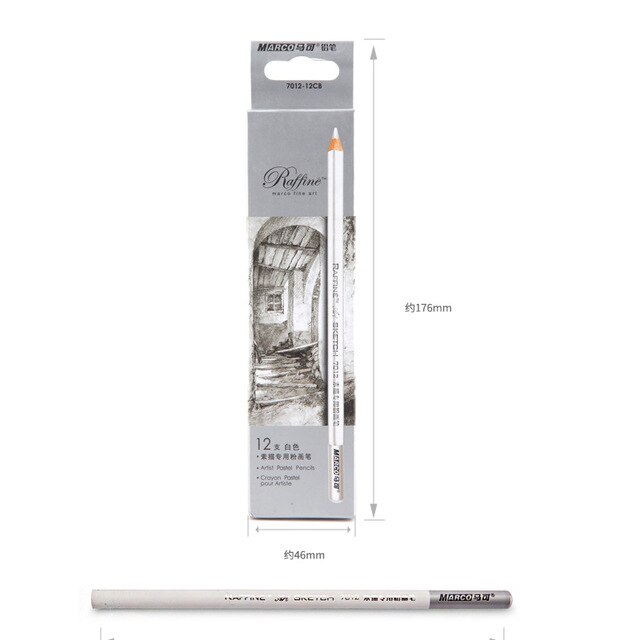 Sketch Highlight pen White pencil Soft Core Colore... – Vicedeal