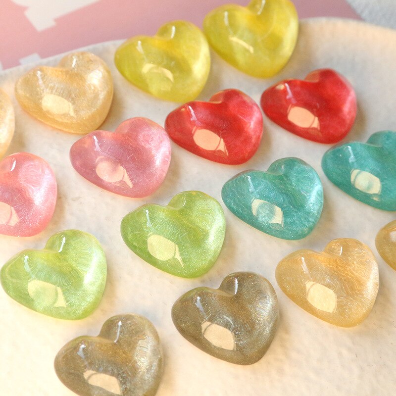 5pcs Color Love Heart-shaped Ripple Heart-shaped R... – Grandado
