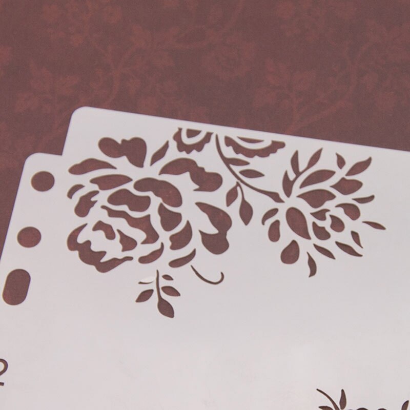 14*13cm 2Pcs Rose Flower Stencil Cake Stencil Wedd... – Grandado