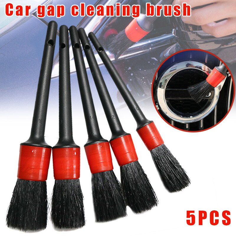 5Pcs Auto Detailing Brush Set for Car Motorcycle C... – Grandado