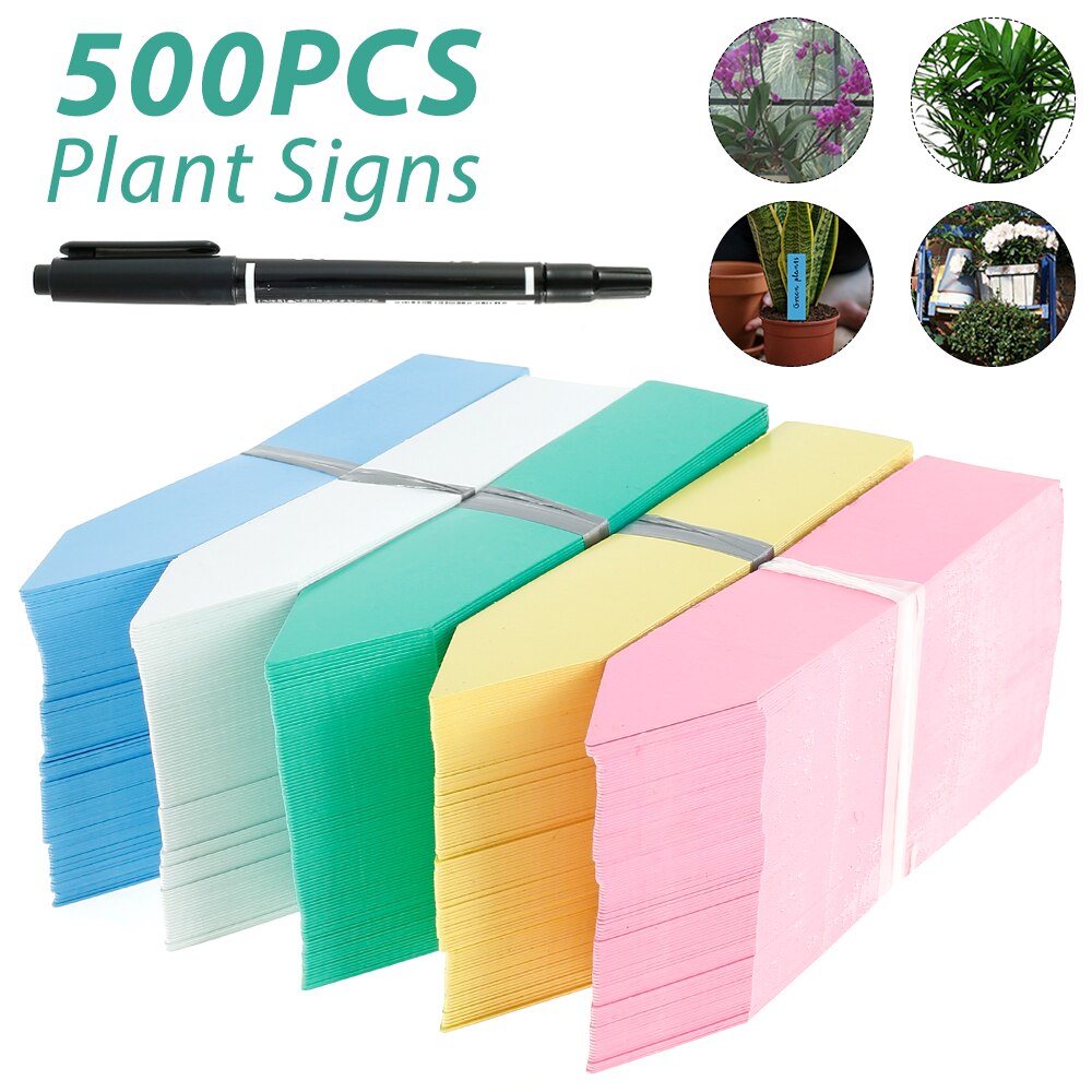 500 Pcs Plastic Plant Tags Tuin Plant Labels Kweke... – Grandado