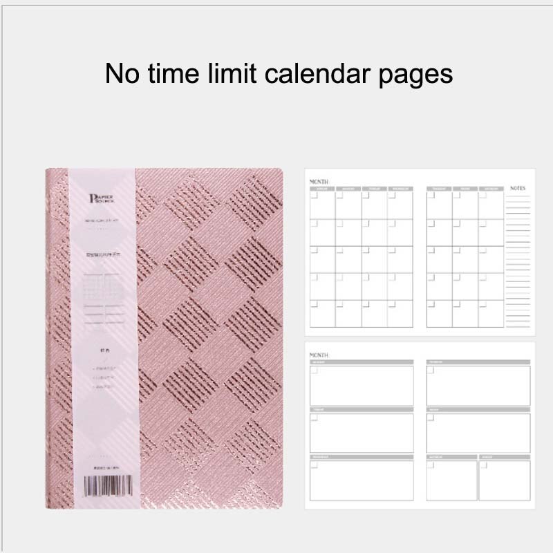 A5 High-end PU embossed unlimited calendar noteboo... – Grandado