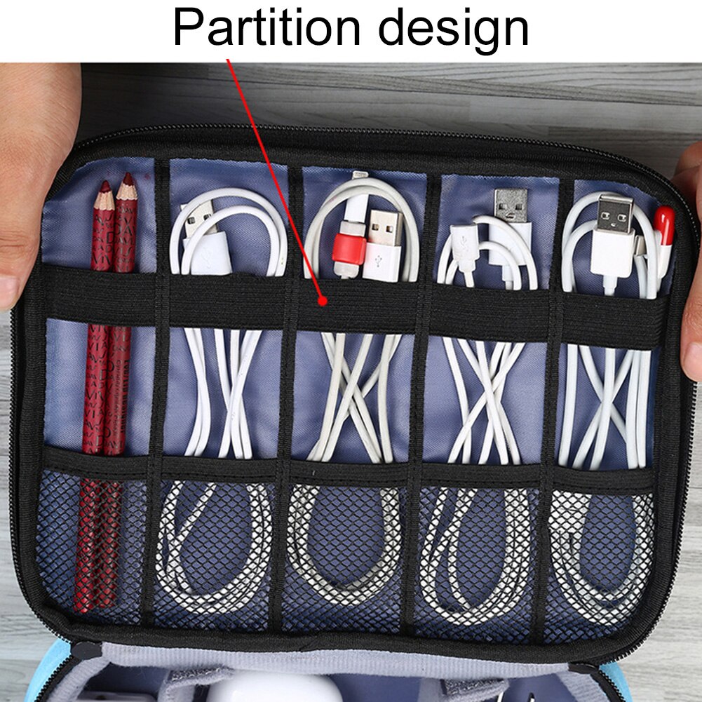Cable Organizer System Kit Case USB Data Cable Ear... – Vicedeal