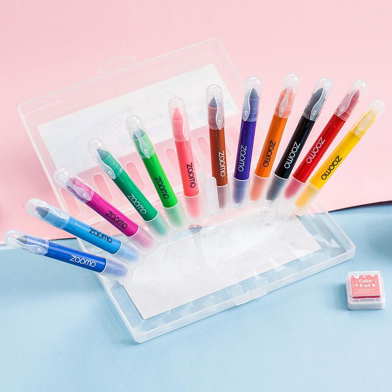 12pcs/box Cute Jelly Solid Highlighters Pen Crayon... – Grandado