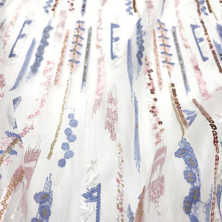 1 verftet 160cm paljetter farger polyester silke b... – Grandado