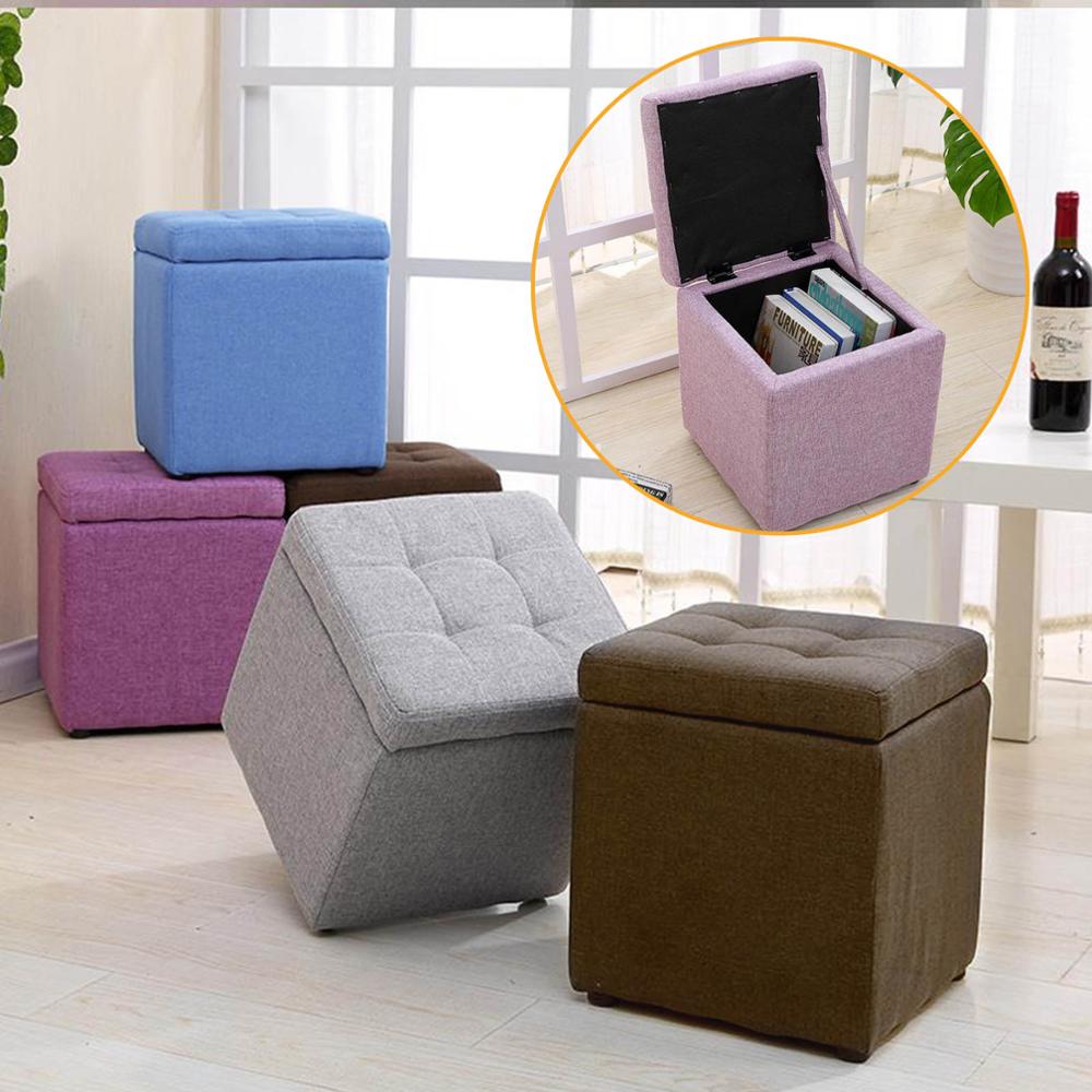 Large Storage Dressing Makeup Footstool Pouffe Foo... – Vicedeal