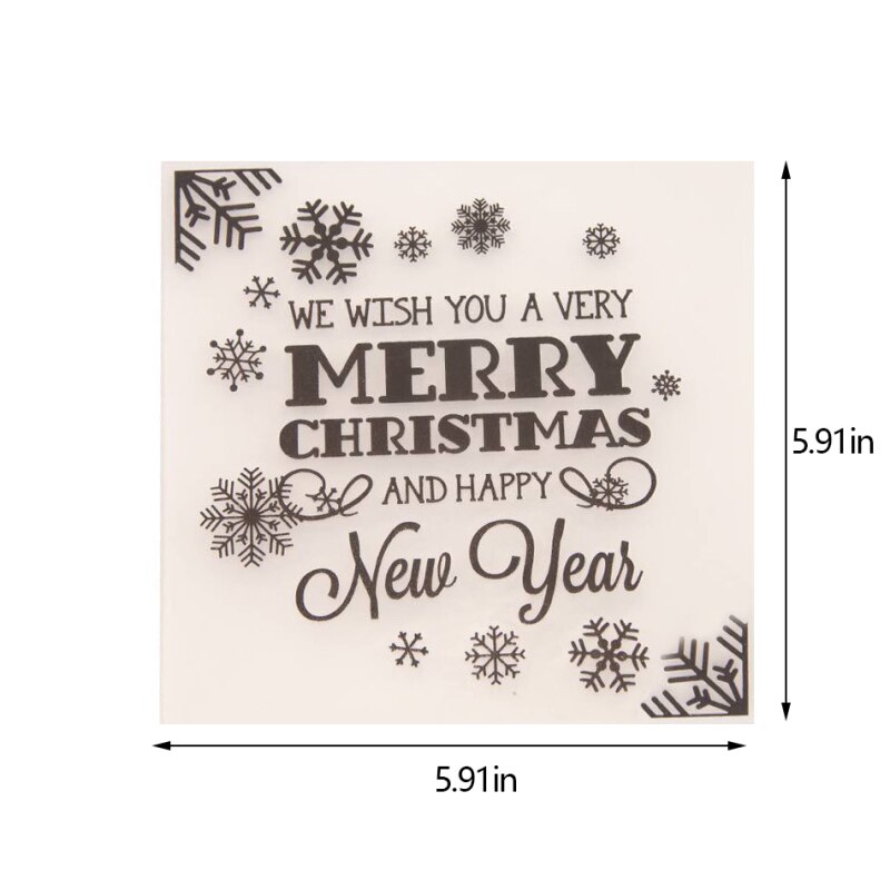 Merry Christmas Plastic Embossing Folders Board DI... – Grandado