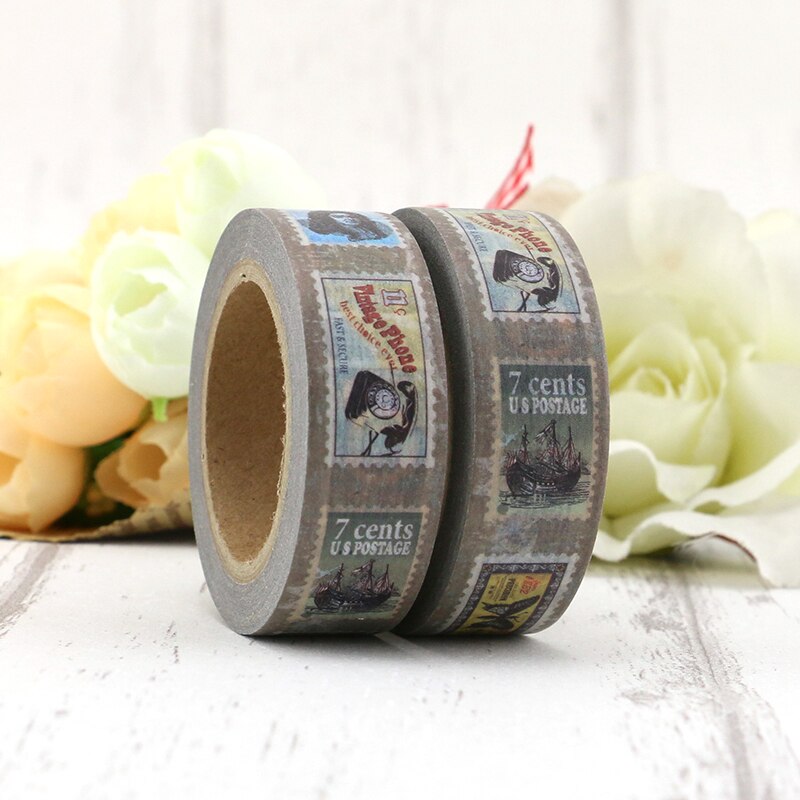 Retro stamp Washi Tape Vintage Adhesive Masking Ta... – Vicedeal