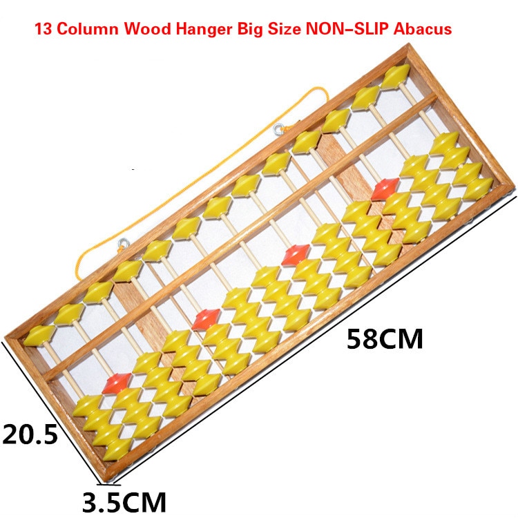 Chinese Abacus 58cm 13 Column Wood Hanger Big Size... – Grandado Chinese Abacus 58cm 13 Column Wood Hanger Big Size... – Grandado
