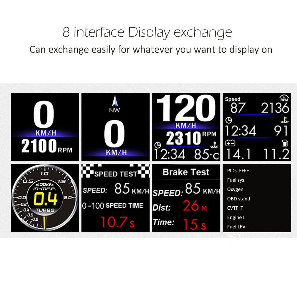 Eanop smart obd 2 + gps hud l100 headup display ... – Grandado