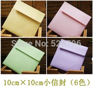 1Lot=100piece 10cm square small paper envelopes sm... – Grandado