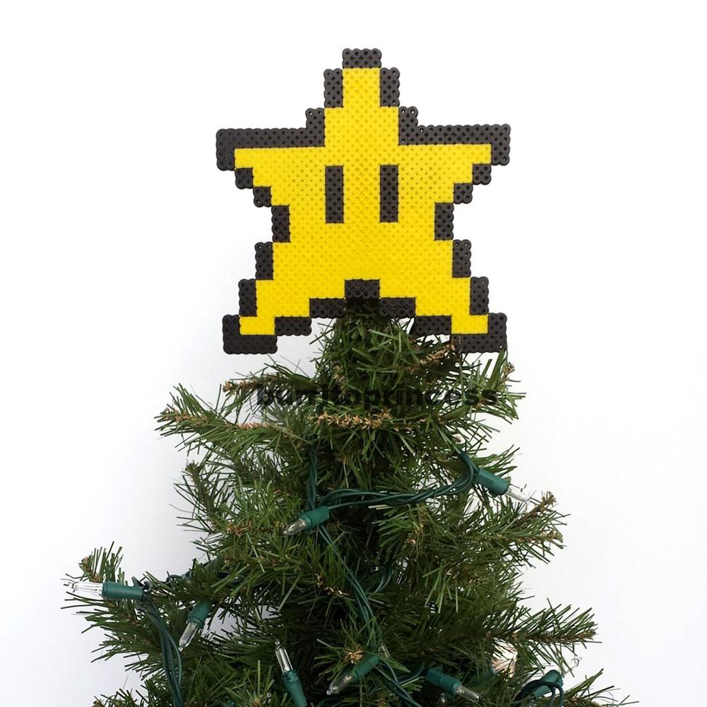 Pixel Star Christmas Tree Topper Pixel Stars On Ch... – Grandado
