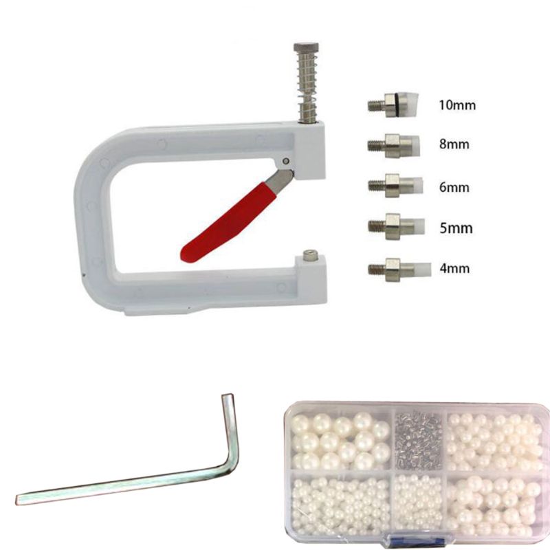 Manual White Pearl Beads Hand Press Pearl Setting ... – Vicedeal
