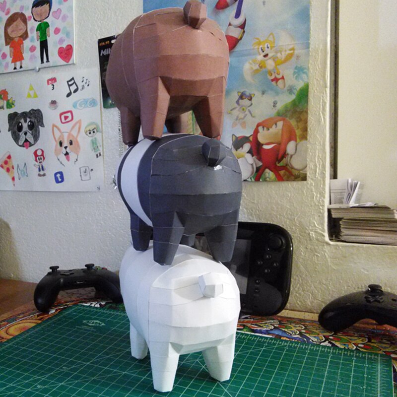 3 bulbo/foco osos Grizzly Panda Oso de hielo 3D mo... – Grandado