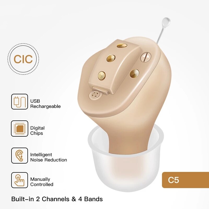 Digital Hearing Aids Wireless Listen Mini Sound Am... – Grandado