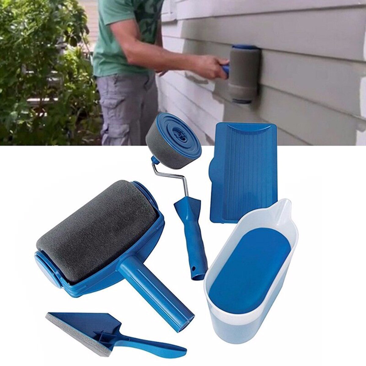 Verf Roller Borstel Gereedschap Set, Diy Muur Afdr... – Grandado