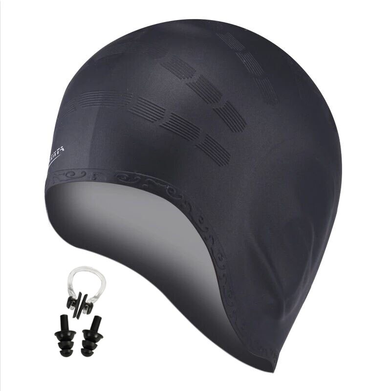 Long hair Swimming Caps Men Women Ear Plug Nose CL... – Vicedeal