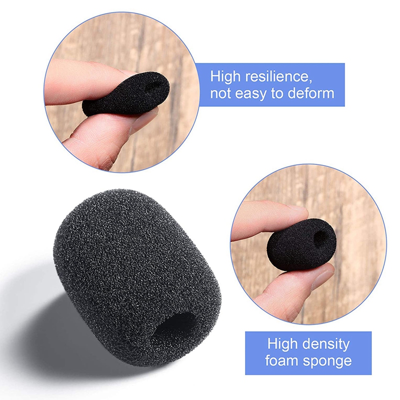 100 Pieces Mini Foam Microphone Windscreen Mic Cov... – Vicedeal