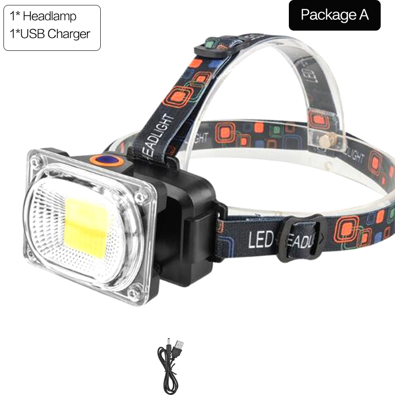 Ultra Bright USB charging COB LED Headlamp Outdoor... – Grandado