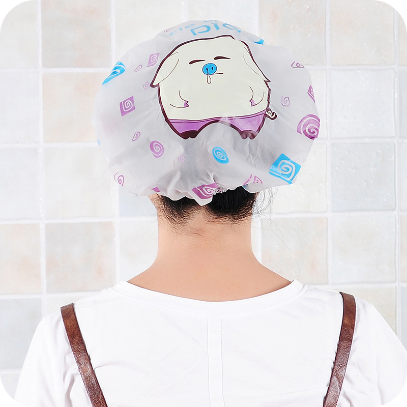 3PC cute cartoon waterproof shower cap thick elast... – Vicedeal