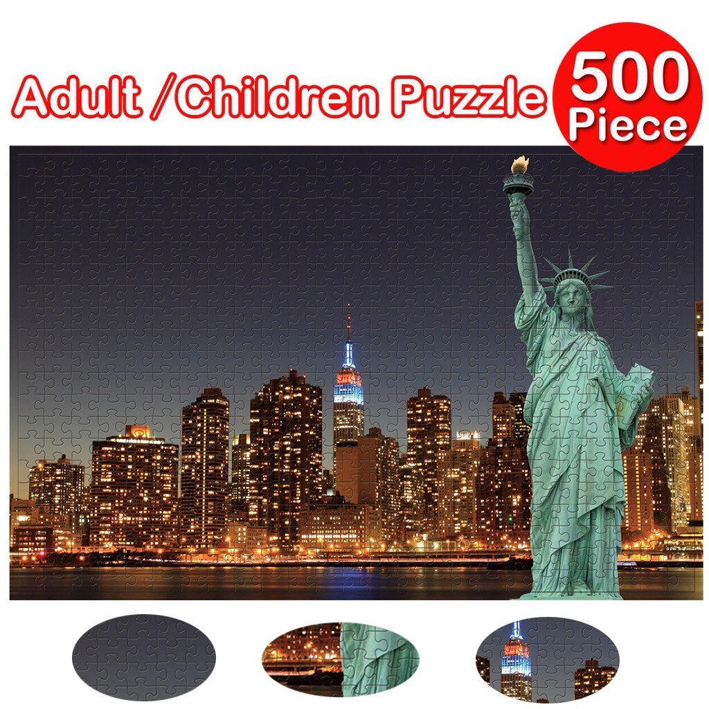 Puzzle Usa Houses Statue Of Liberty York City 500 ... – Grandado