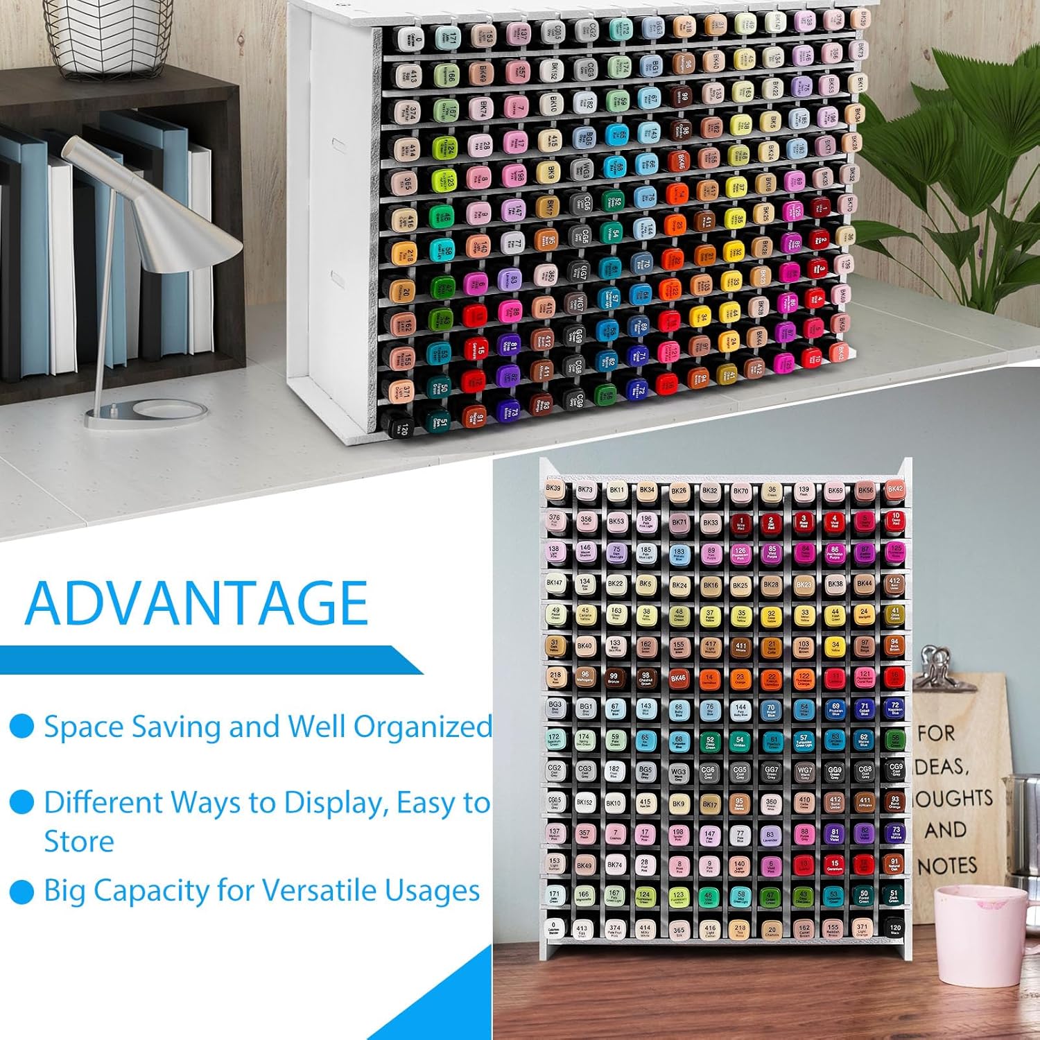 Art Marker Storage Rack for 180 Markers Large Capa... – Grandado