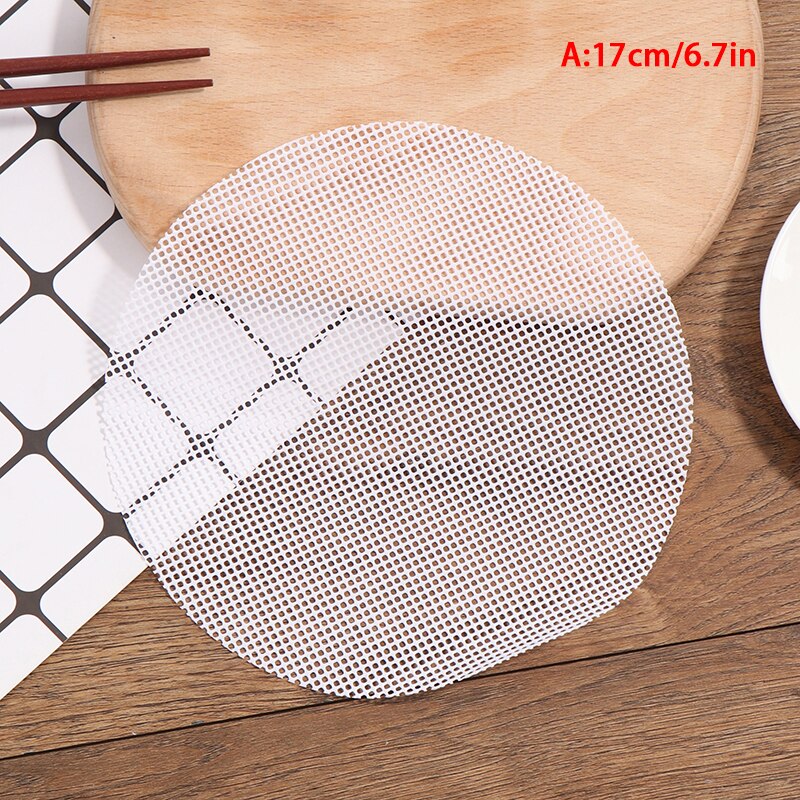 White Round Dumplings Mat Steamer Paper Silicone S... – Vicedeal