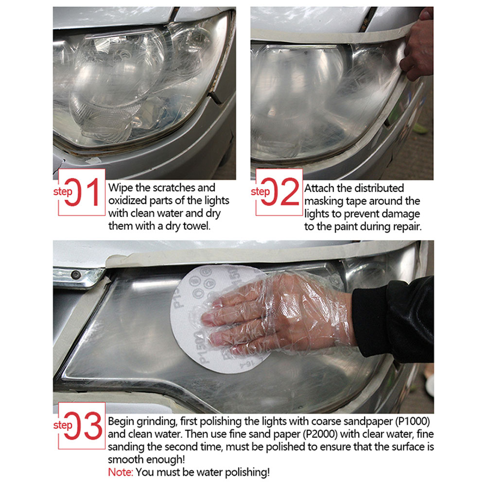 30 ML Car Head Light Polishing Restoration Kit Flu... – Grandado