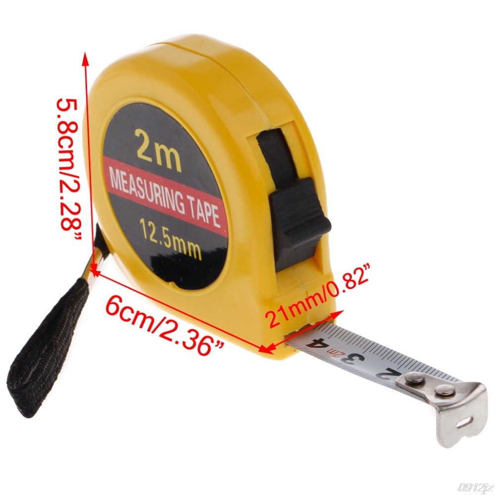 2m Mini Pocket Retractable Tape Measure Ruler Tool... – Grandado
